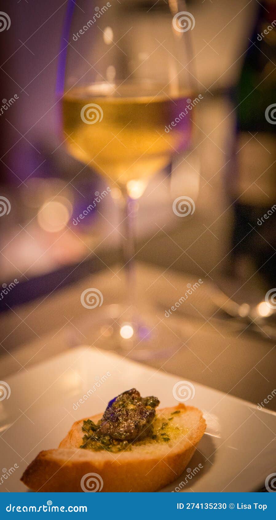 Single Escargot with wine stock photo. Image of cuisine - 274135230