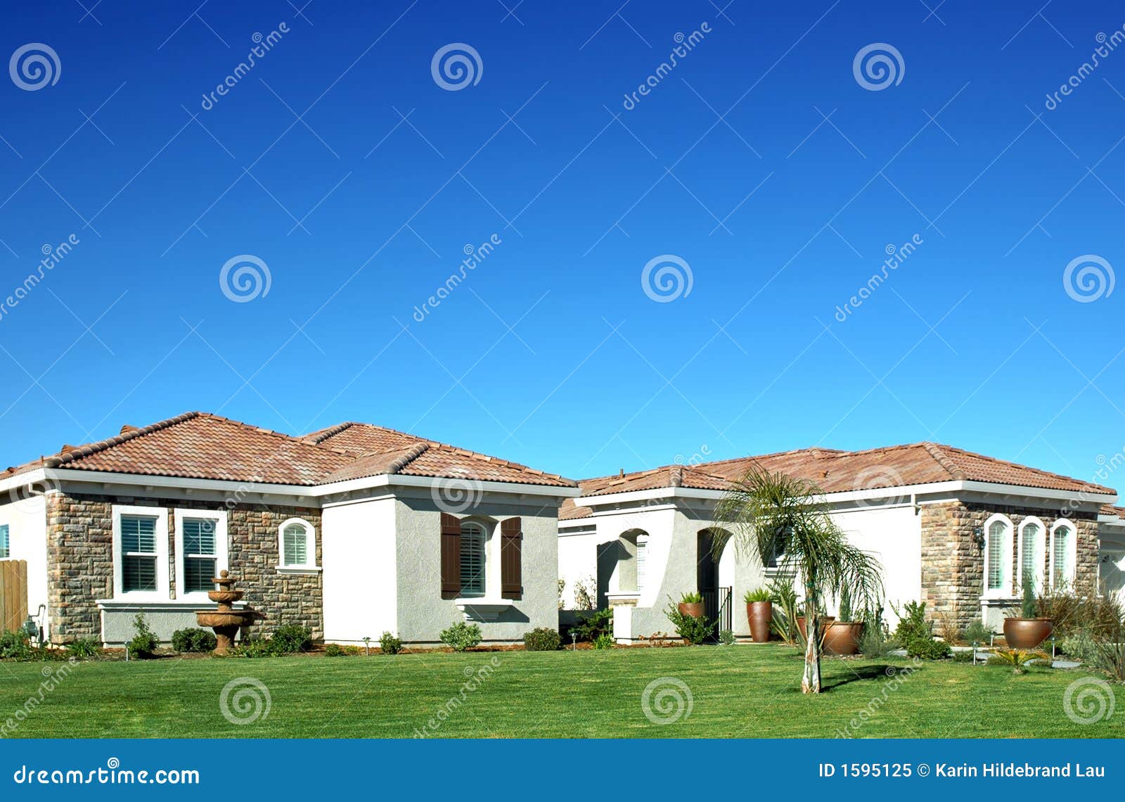 Single Family Home stock image. Image of large, builder - 1595125