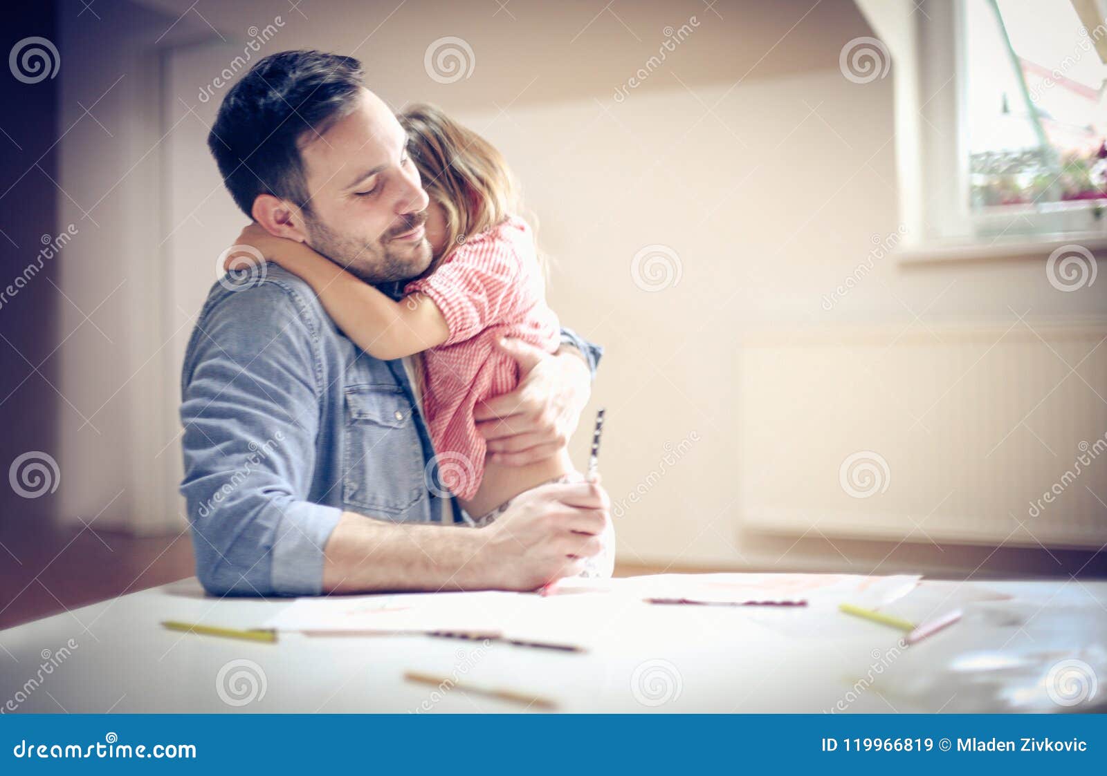 Help me daddy. stock image. Image of elementary, ethnicity - 119966819