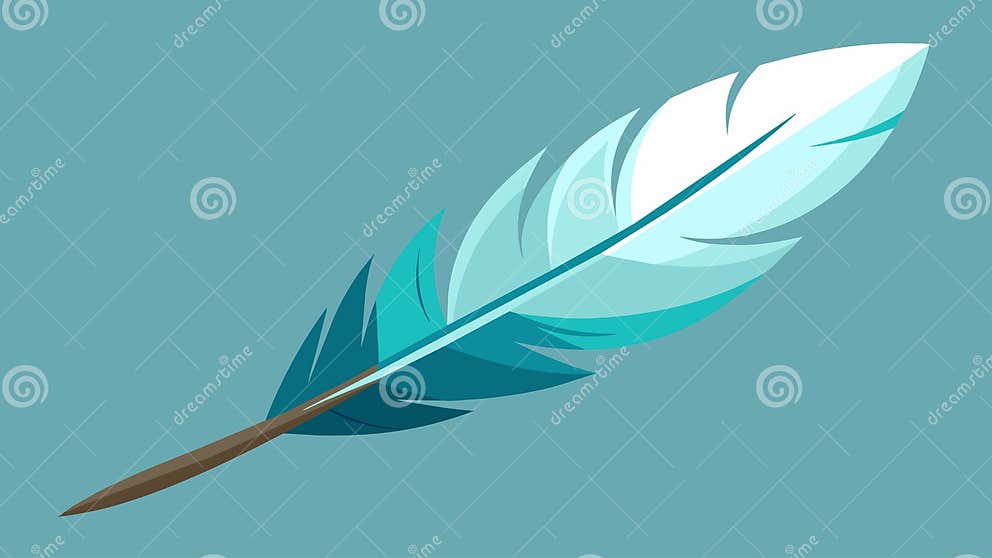 A Single Feather Symbolizing the Stoic Idea of Lightness and Detachment ...