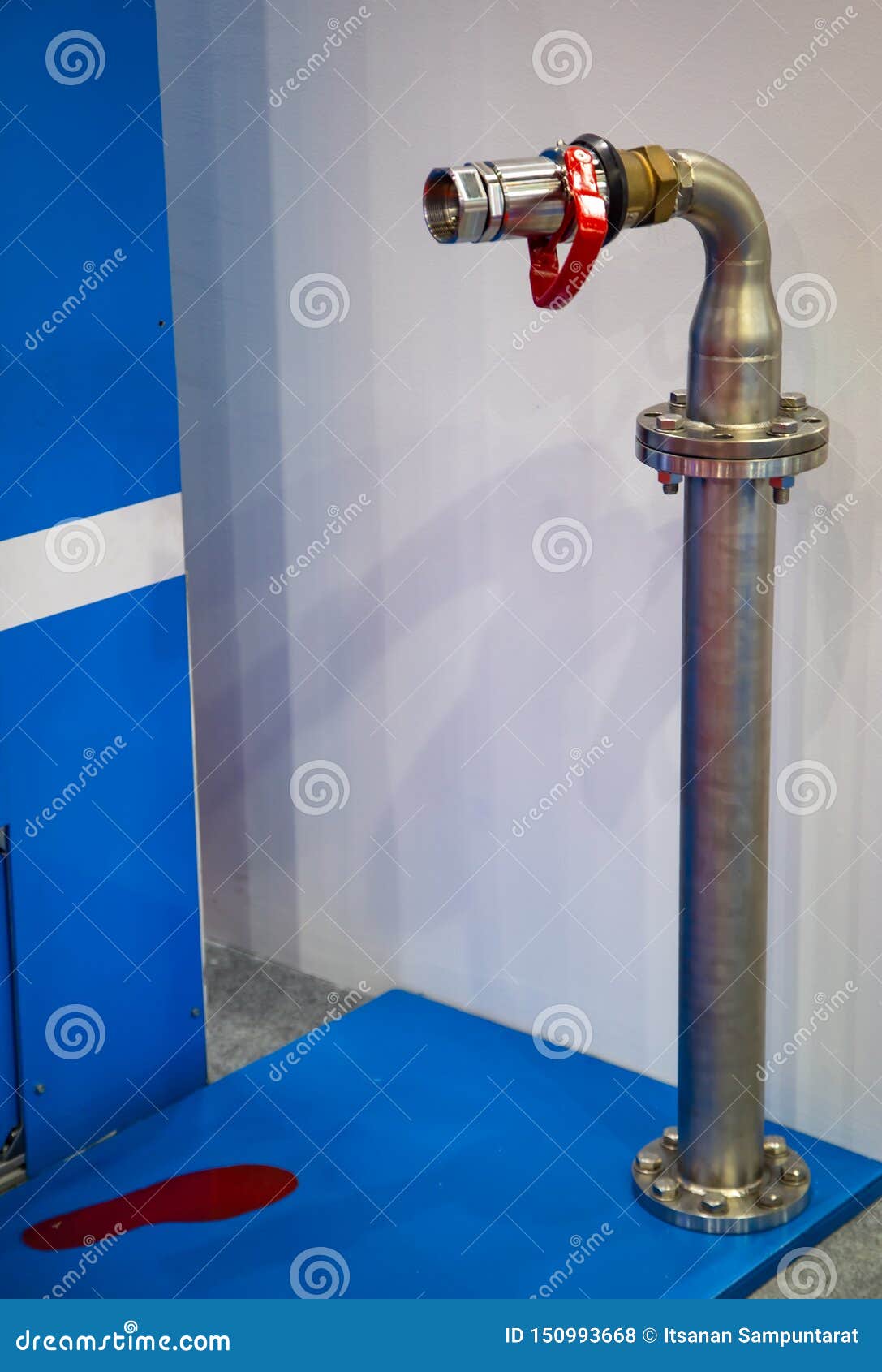 Single Fire Hydrant Stand stock photo. Image of diesel - 150993668