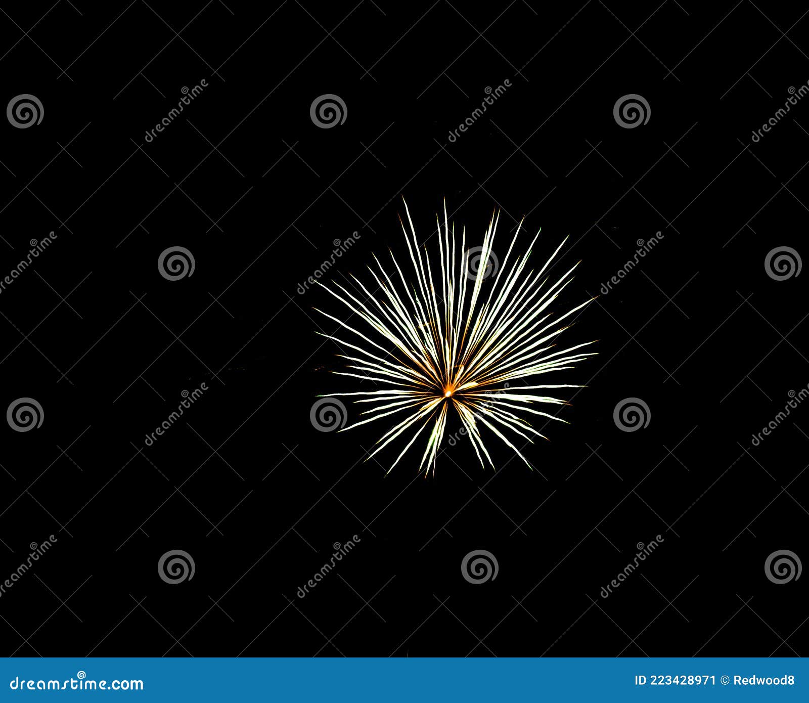 Single Fireworks Burst stock image. Image of green, multiple - 223428971
