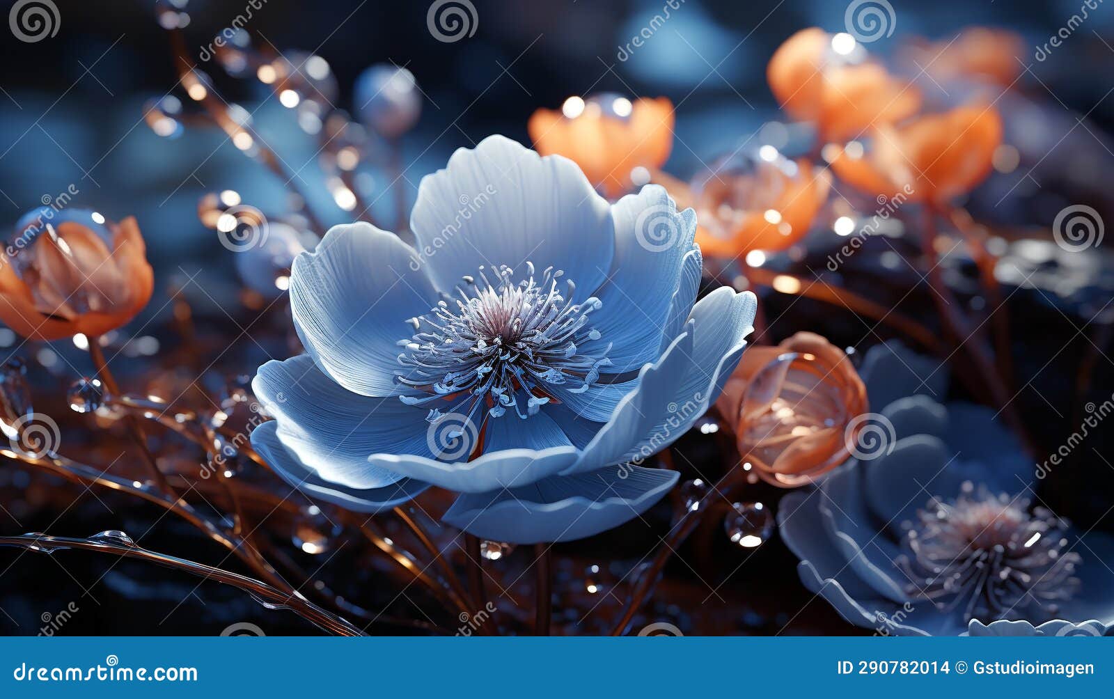 A Single Flower Blossoms, Showcasing Nature Beauty in Close Up ...