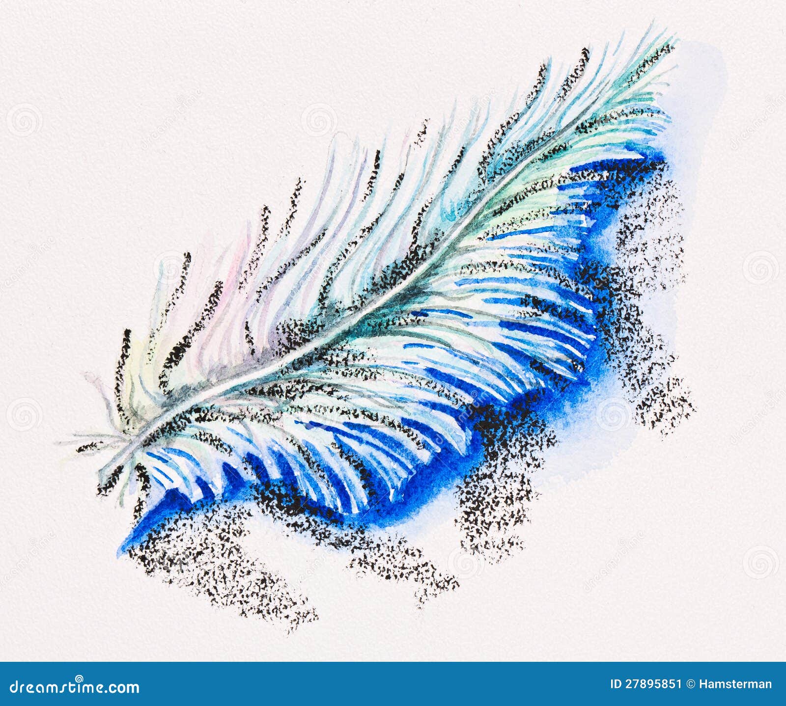 Single fluffy feather stock illustration. Illustration of fairy - 27895851
