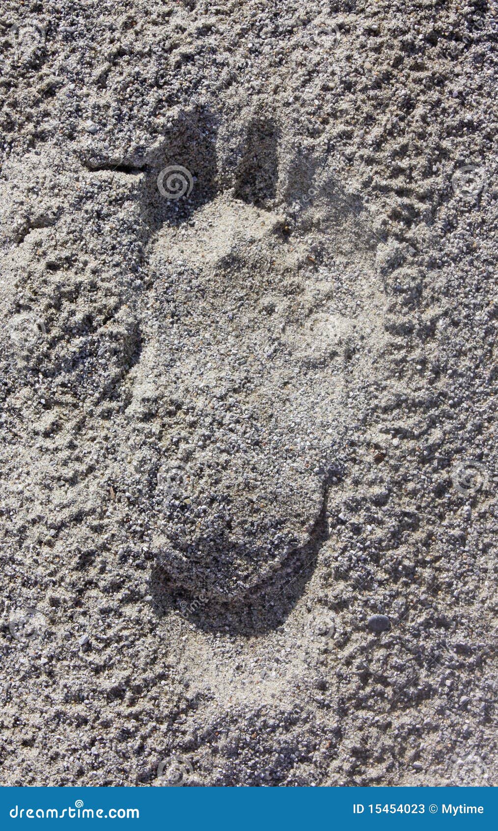 A single foot print stock image. Image of barefoot, journey - 15454023