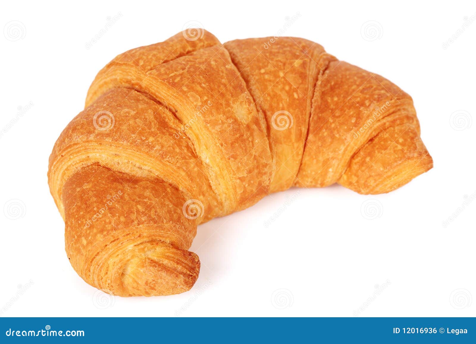 Single fresh croissant stock photo. Image of french, isolated - 12016936