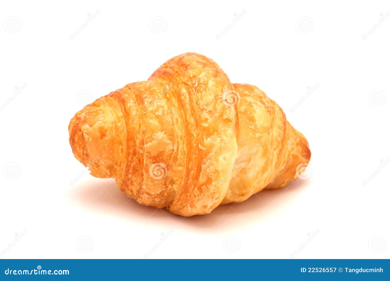 Single fresh croissant stock image. Image of buttered - 22526557