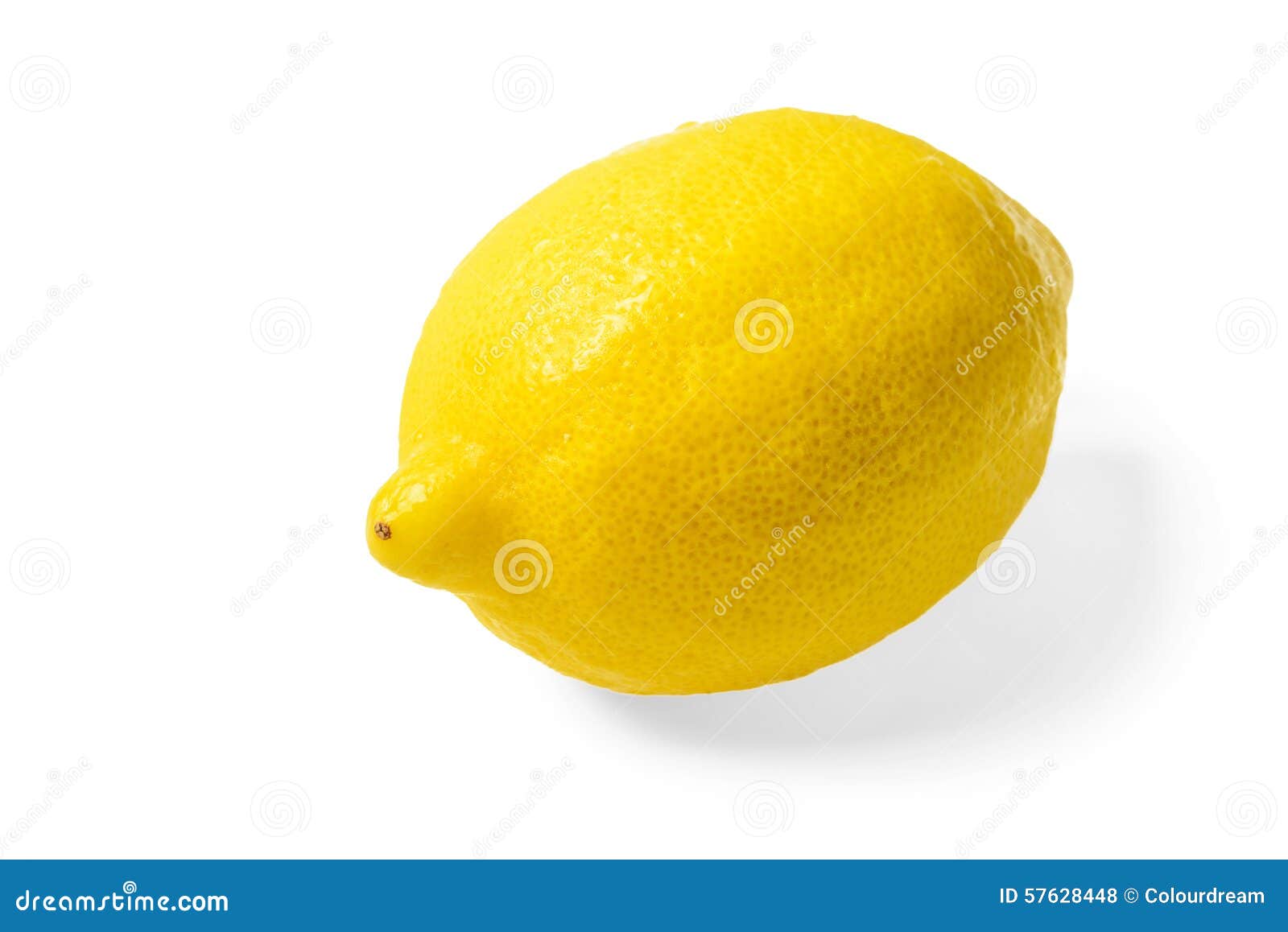 Single fresh lemon stock photo. Image of isolated, color - 57628448