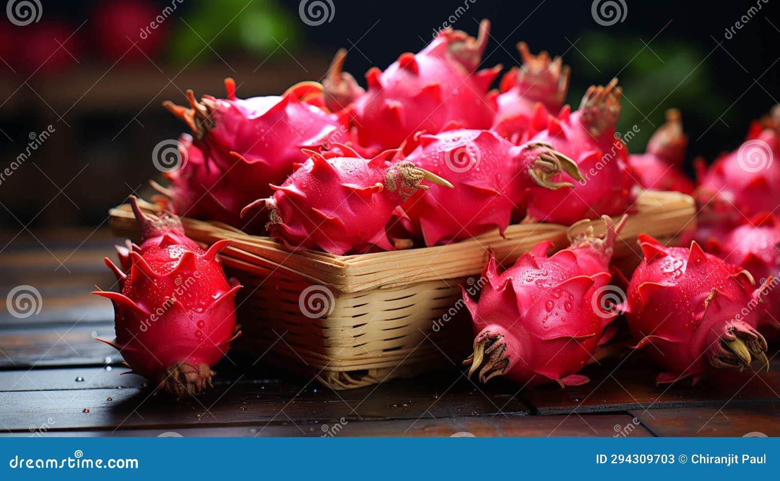 A Single Fresh Red Dragon Fruit on White Background Stock Image - Image ...