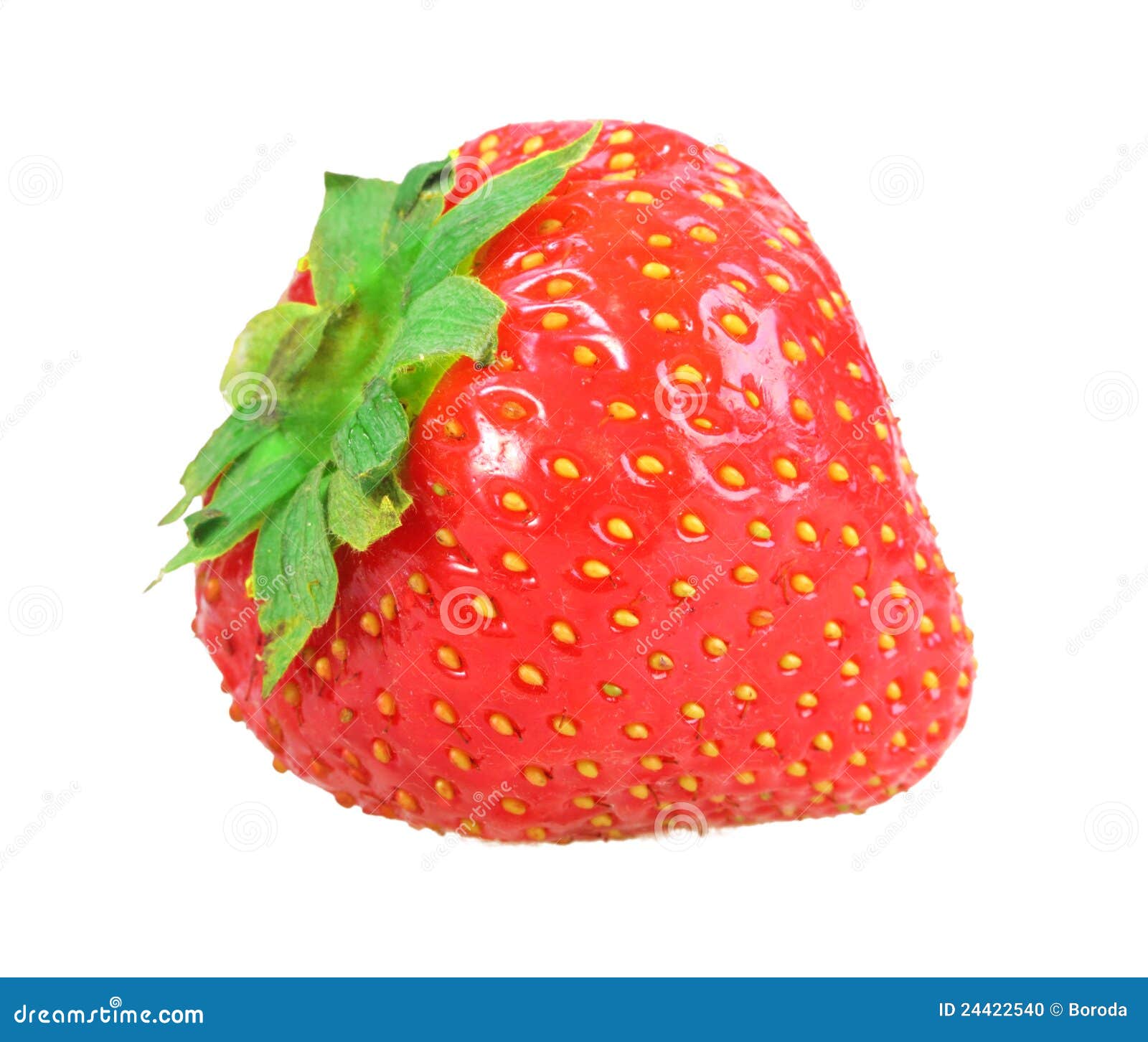 Single Fresh Red Strawberry Stock Photo - Image of eating, ripe: 24422540