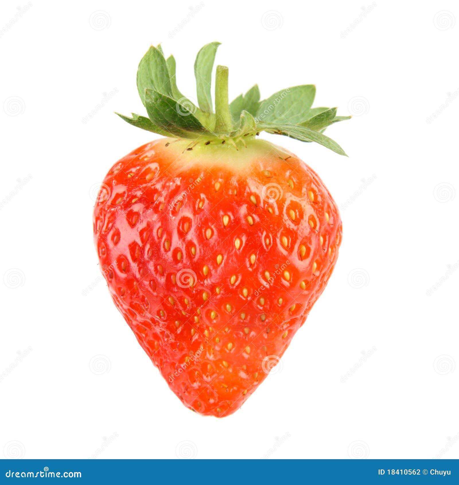 Single fresh strawberry stock photo. Image of sweet, agriculture - 18410562