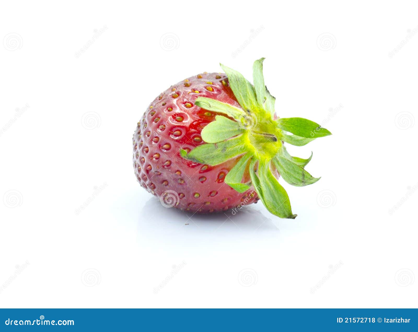 Single Fresh strawberry stock photo. Image of close, health - 21572718