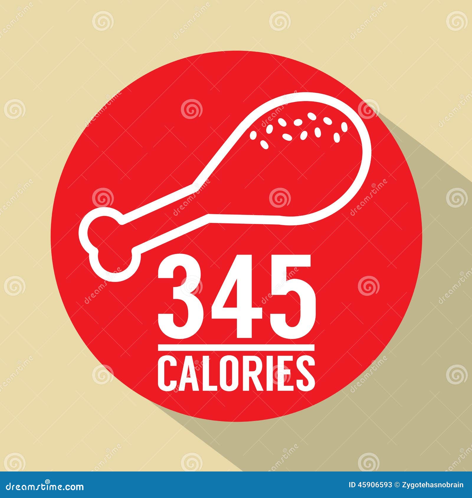 Hot Dog 280 Calories Symbol Cartoon Vector | CartoonDealer.com #46408949