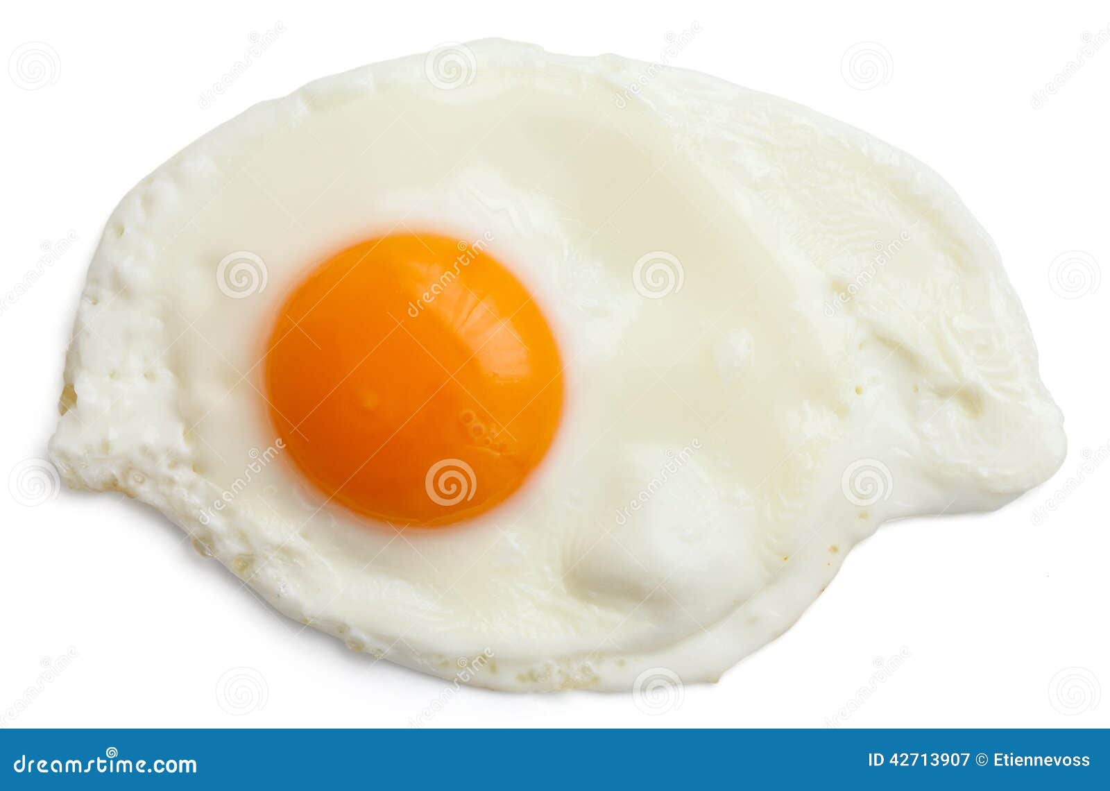 Single fried egg isolated stock image. Image of delicious - 42713907