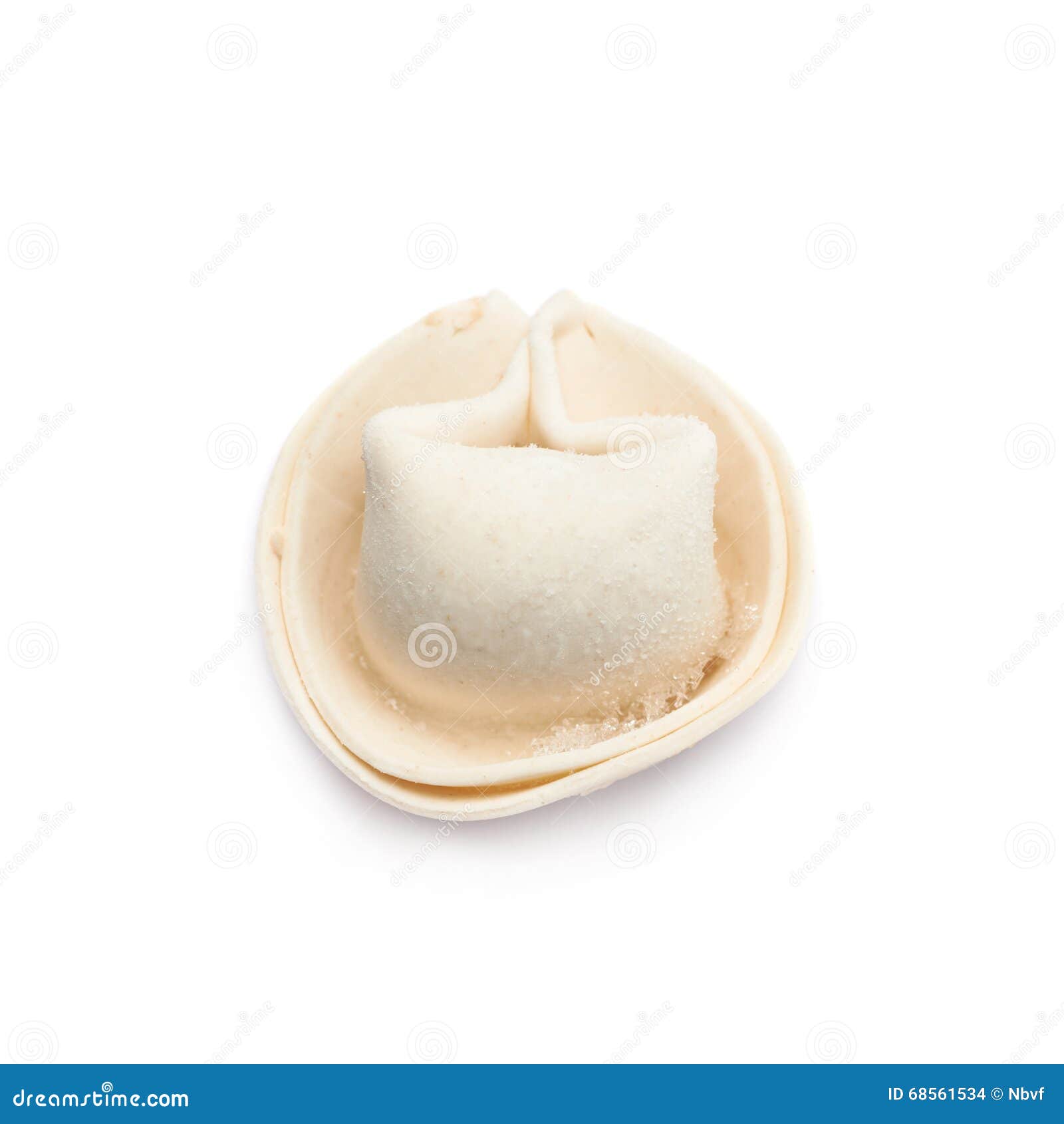 Single Frozen Dumpling Isolated Stock Photo - Image of nutrient ...