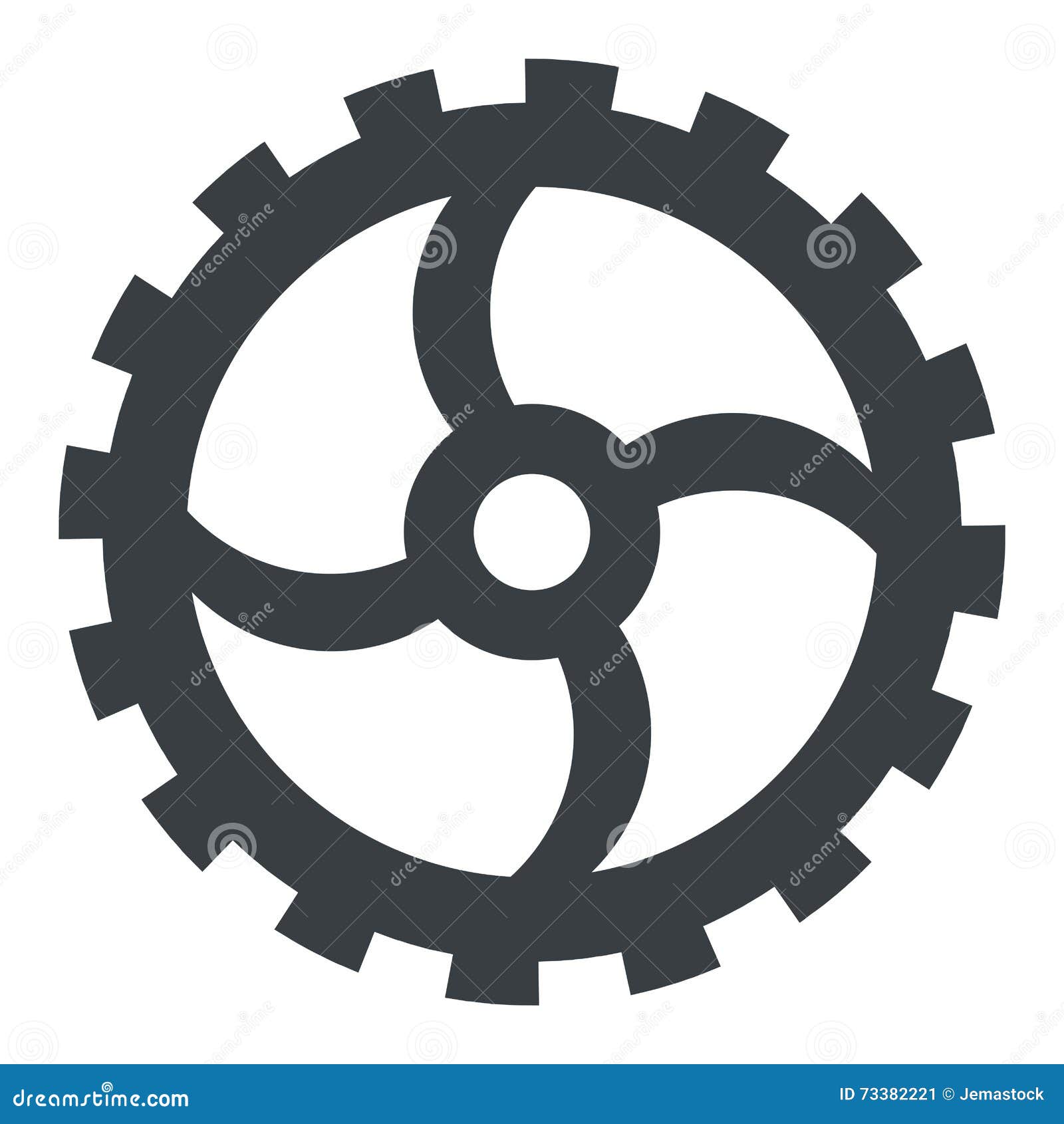 Single gear icon stock illustration. Illustration of wheel - 73382221