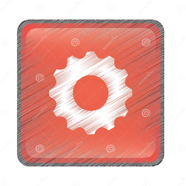 Single gear icon image stock vector. Illustration of icon - 81957633