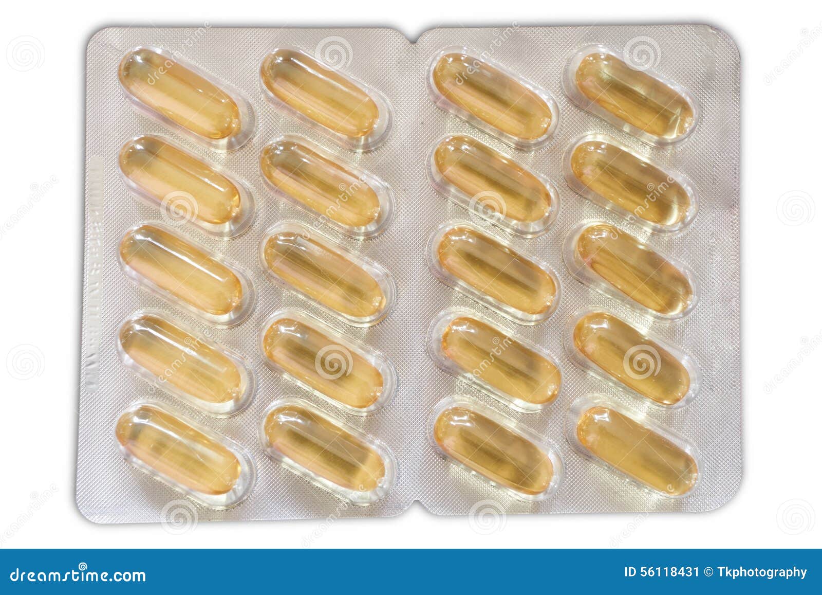 Single Gel Capsules Blister Stock Image - Image of single, aluminum ...