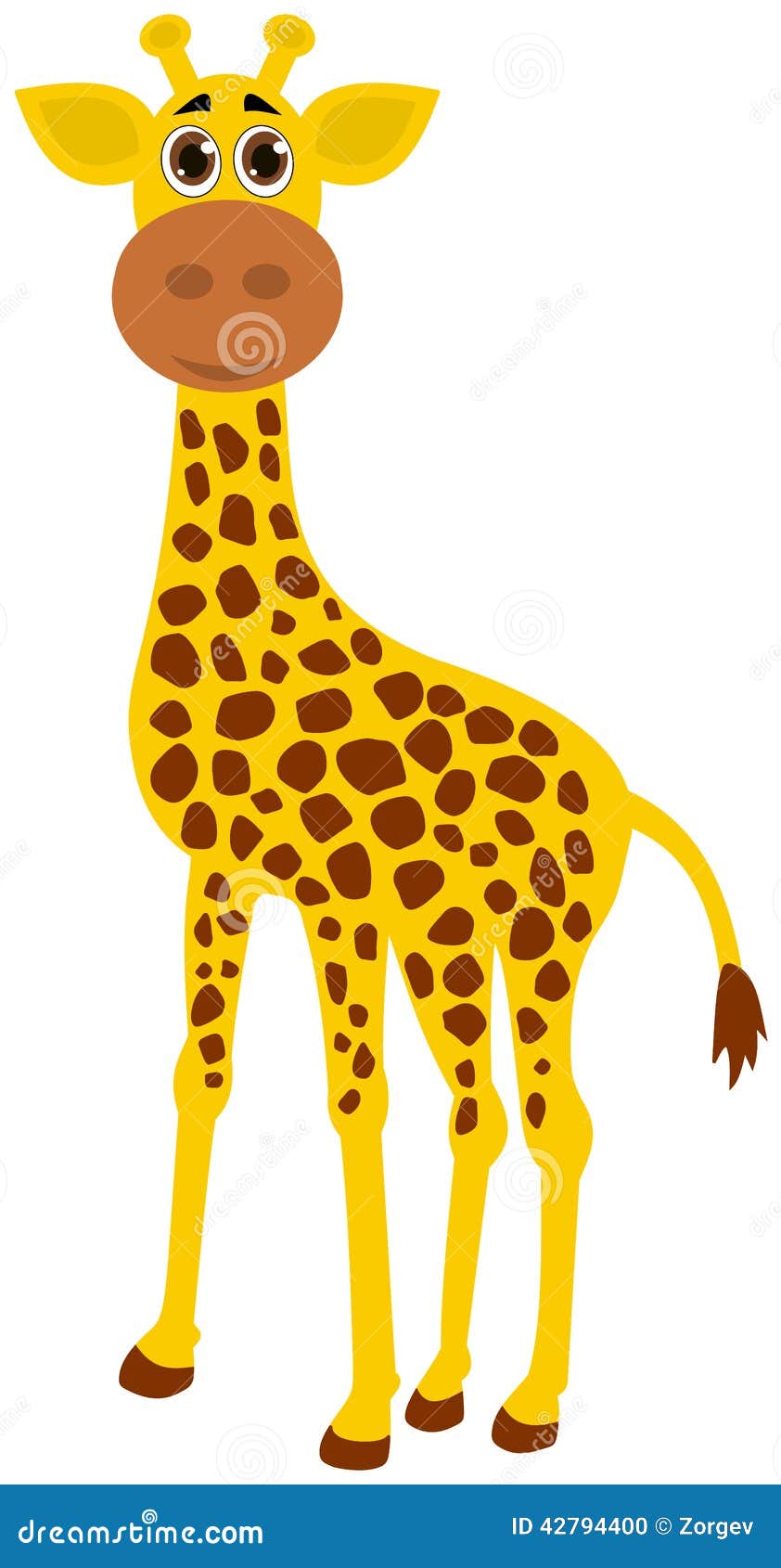 A single giraffe stock illustration. Illustration of neck - 42794400