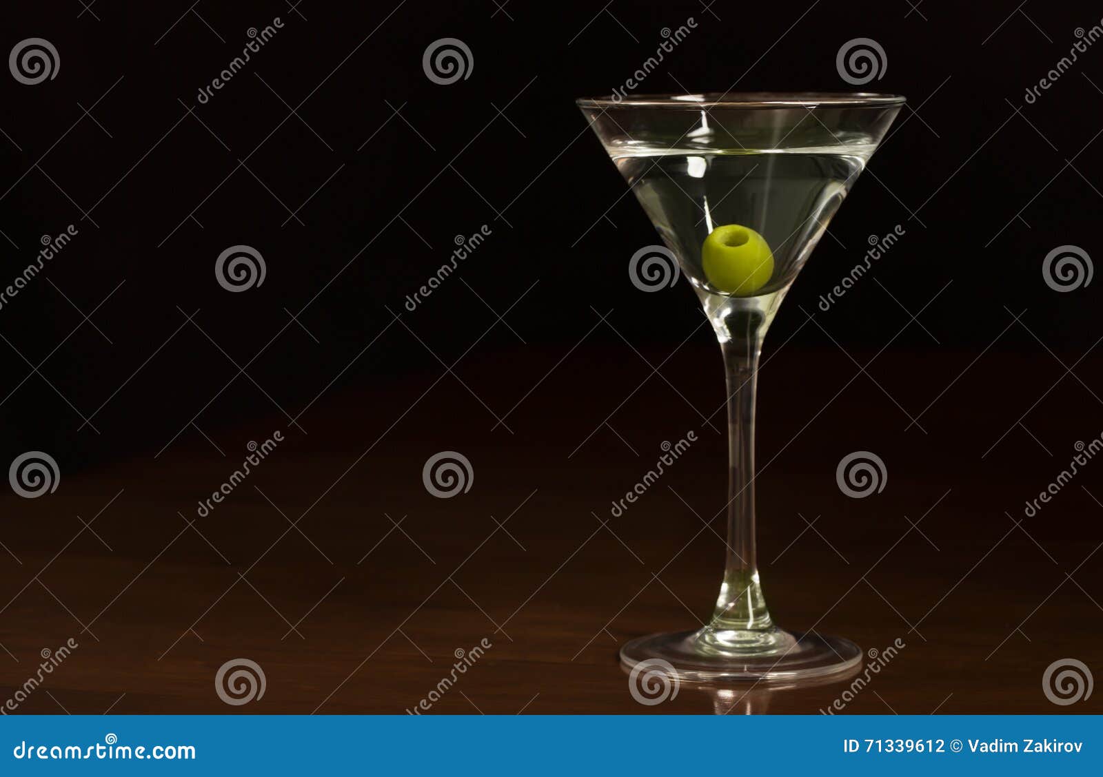 Single Glasss of Martini Cocktail Stock Photo - Image of single, party ...