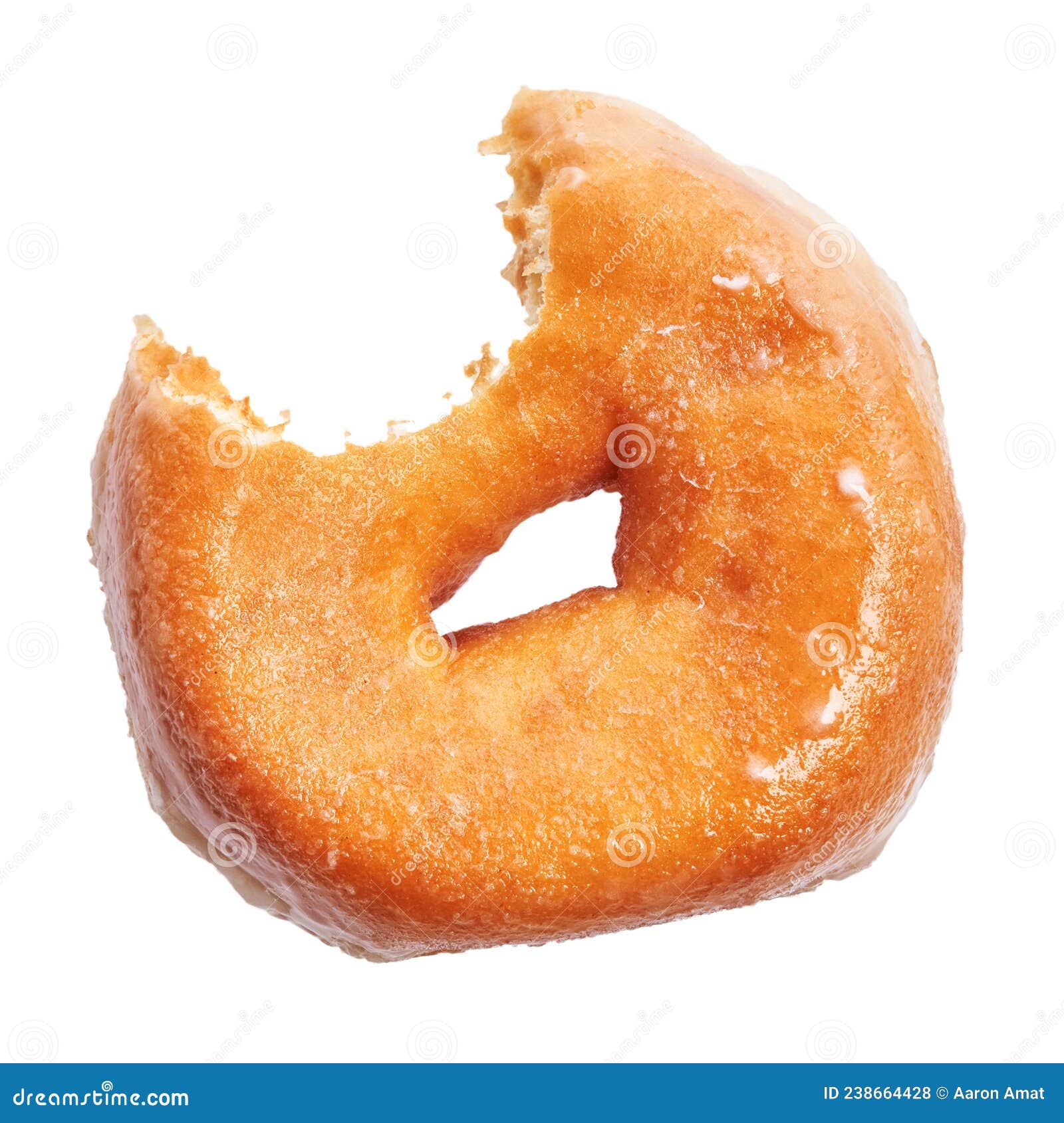 Single Glazed Donut On A Background Royalty-Free Stock Photo ...