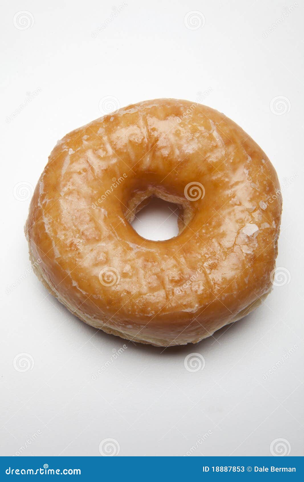 Single Glazed Doughnut stock image. Image of junk, item - 18887853