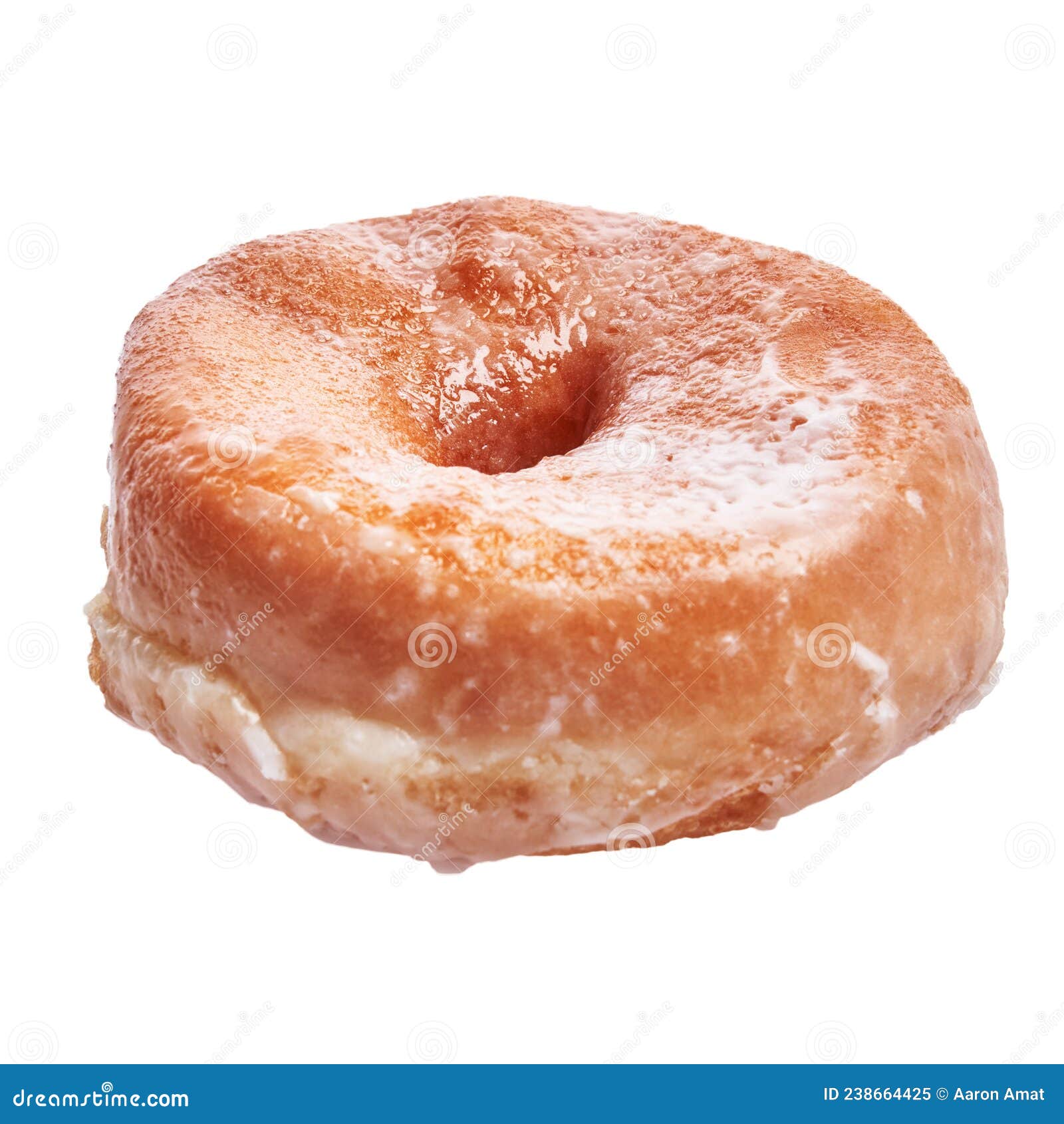 Single Glazed Donut On A Background Royalty-Free Stock Photo ...