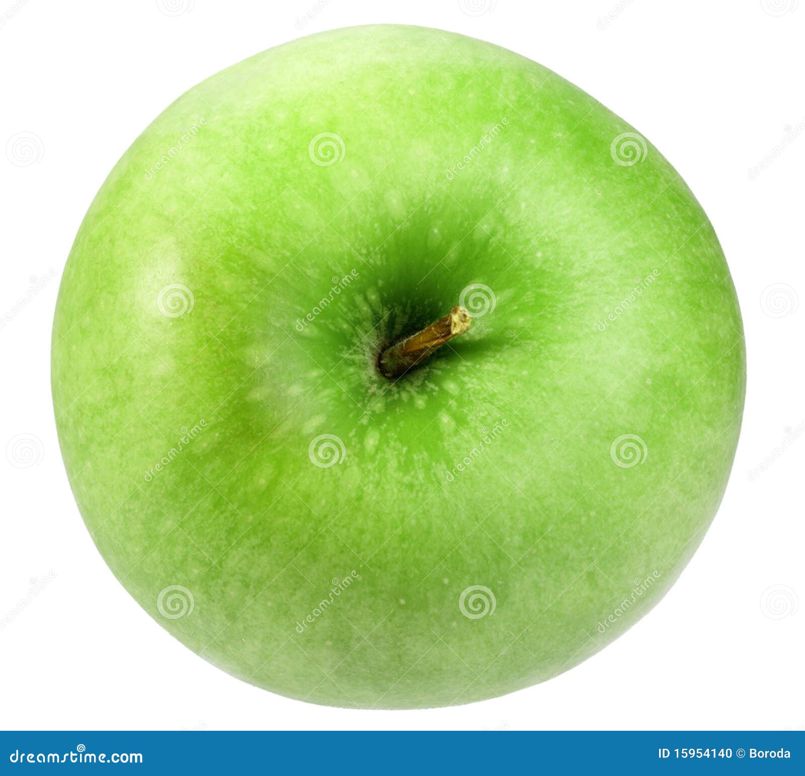 Single a green apple stock photo. Image of apple, lifestyle - 15954140