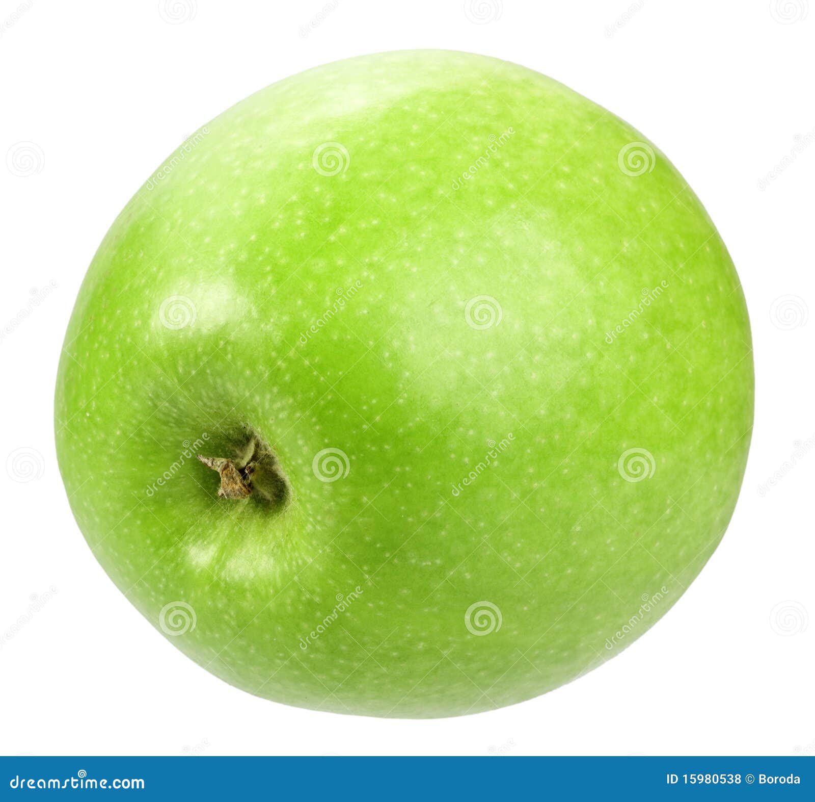 Single a green apple stock photo. Image of ingredient - 15980538
