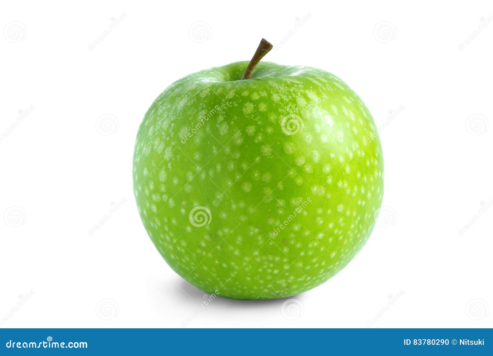 Single Green Apple Isolated Stock Photo - Image of healthy, ripe: 83780290