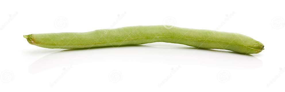 Green Bean Isolated on White Background Stock Photo - Image of group ...