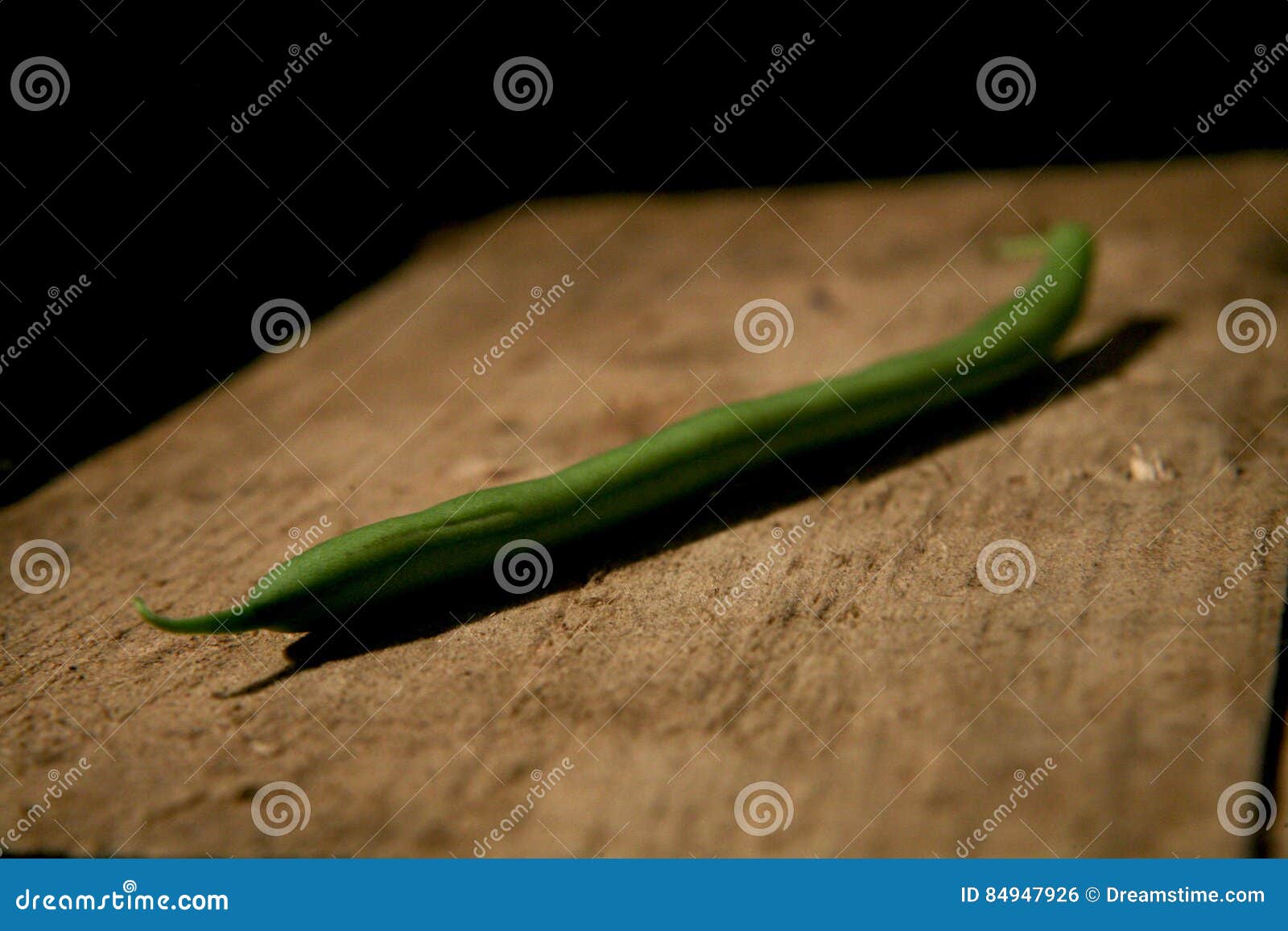 Single green bean stock photo. Image of legumes, rustic - 84947926