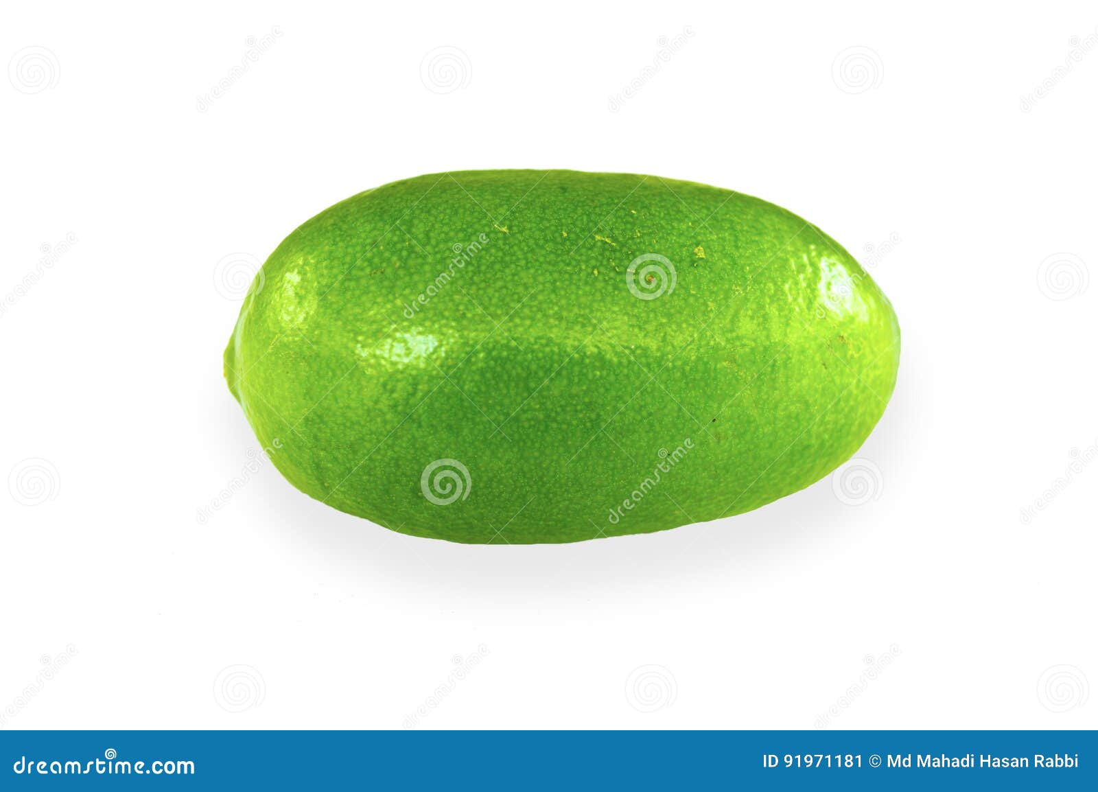 Single Green Lemon stock image. Image of macro, juicy - 91971181