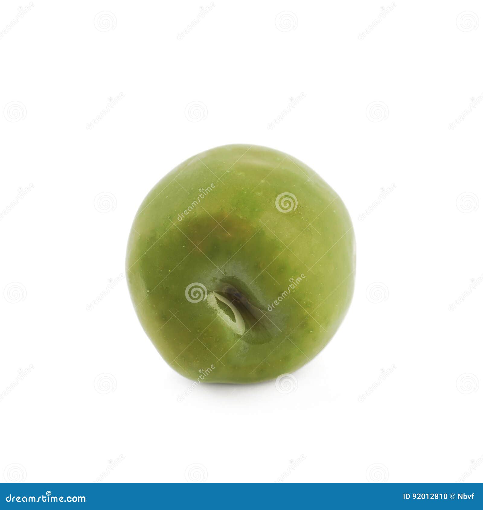 Single Green Olive Isolated Stock Photo - Image of mediterranean ...