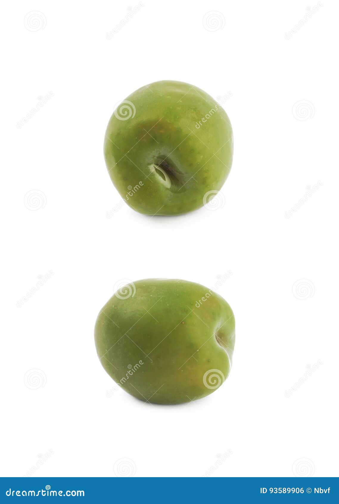 Single Green Olive Isolated Stock Photo - Image of greece ...