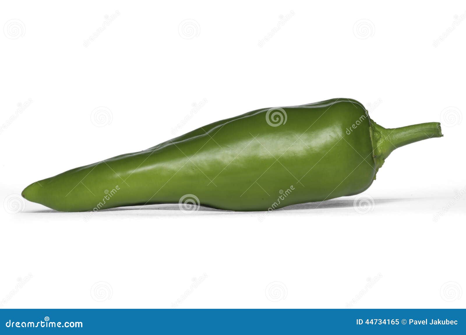 Single green pepper stock image. Image of pepper, background - 44734165