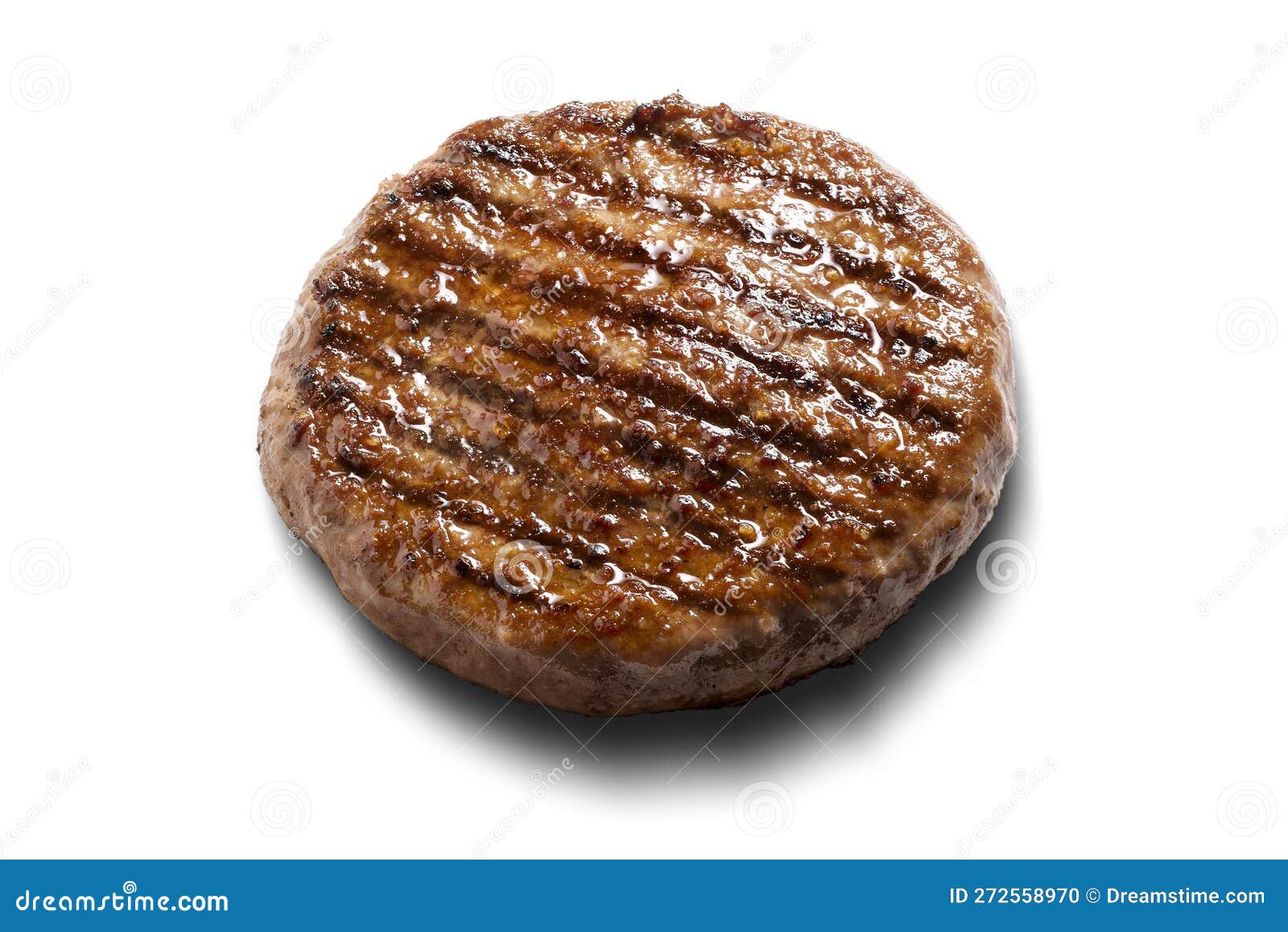 Single Grilled Beef Burger stock photo. Image of beef - 272558970