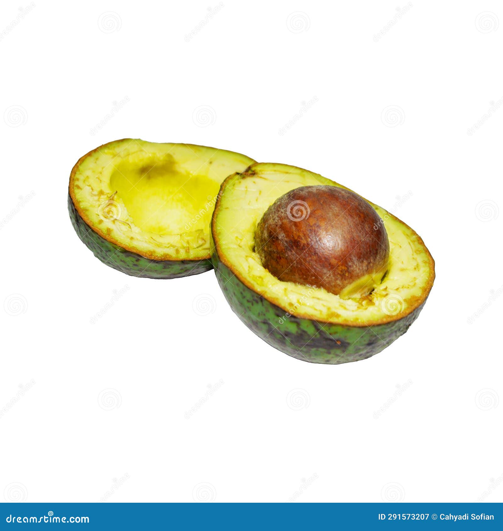 Single Half of avocado stock image. Image of core, tomato - 291573207