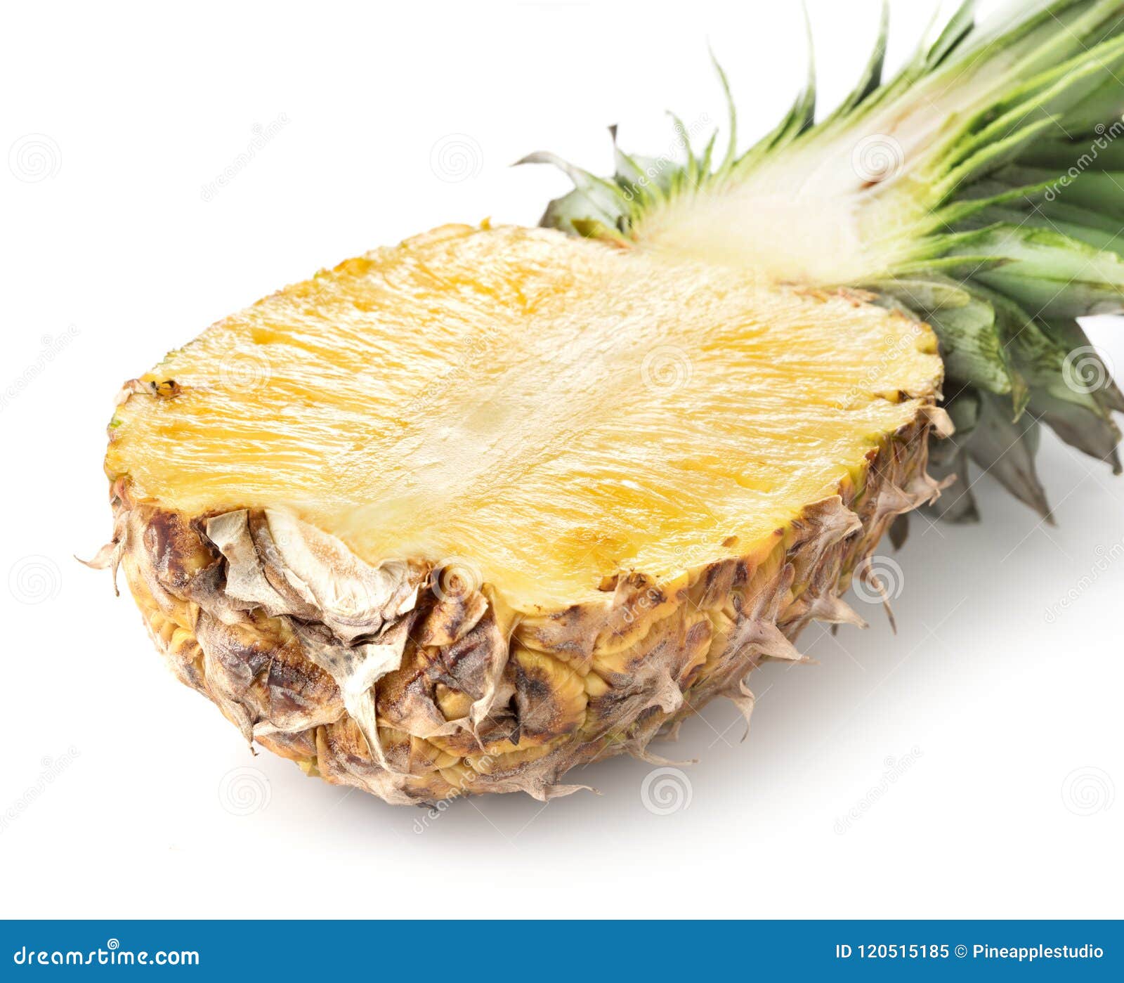 Half of pineapple stock image. Image of slices, pineapple - 120515185