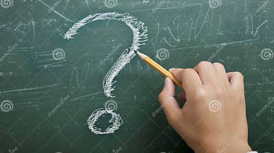 A Single Hand Drawing a Question Mark on a Whiteboard, Prompting ...