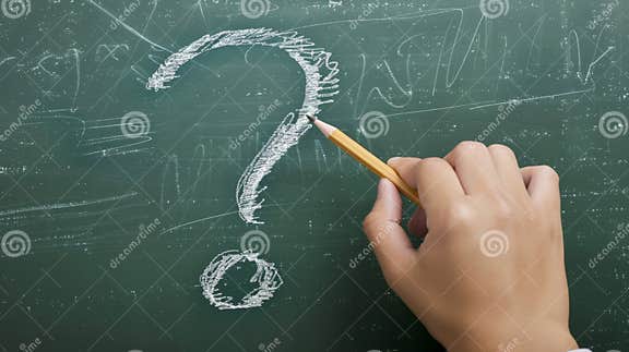 A Single Hand Drawing a Question Mark on a Whiteboard, Prompting ...