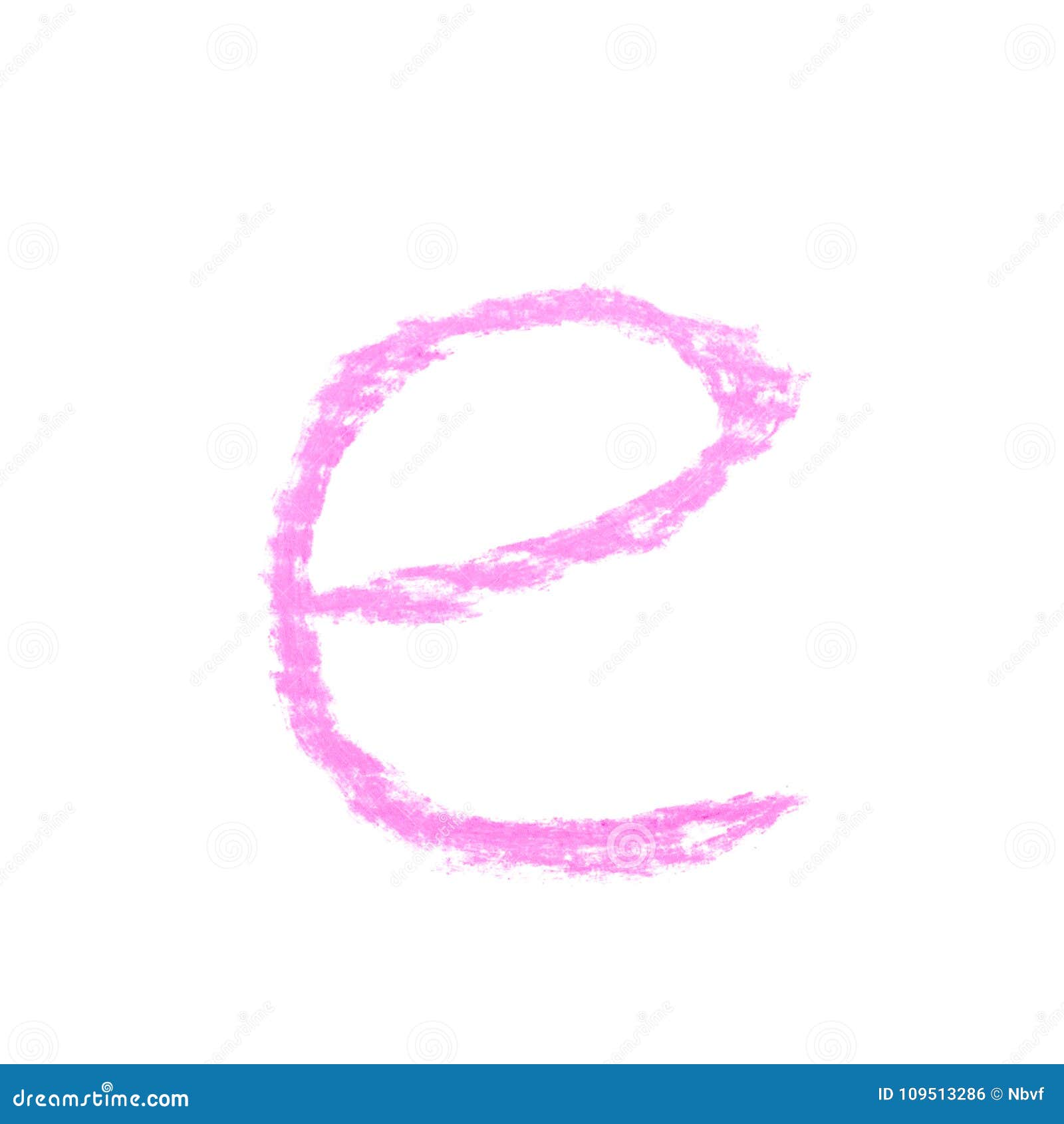 Single Hand Drawn Letter Isolated Stock Photo - Image of collection ...