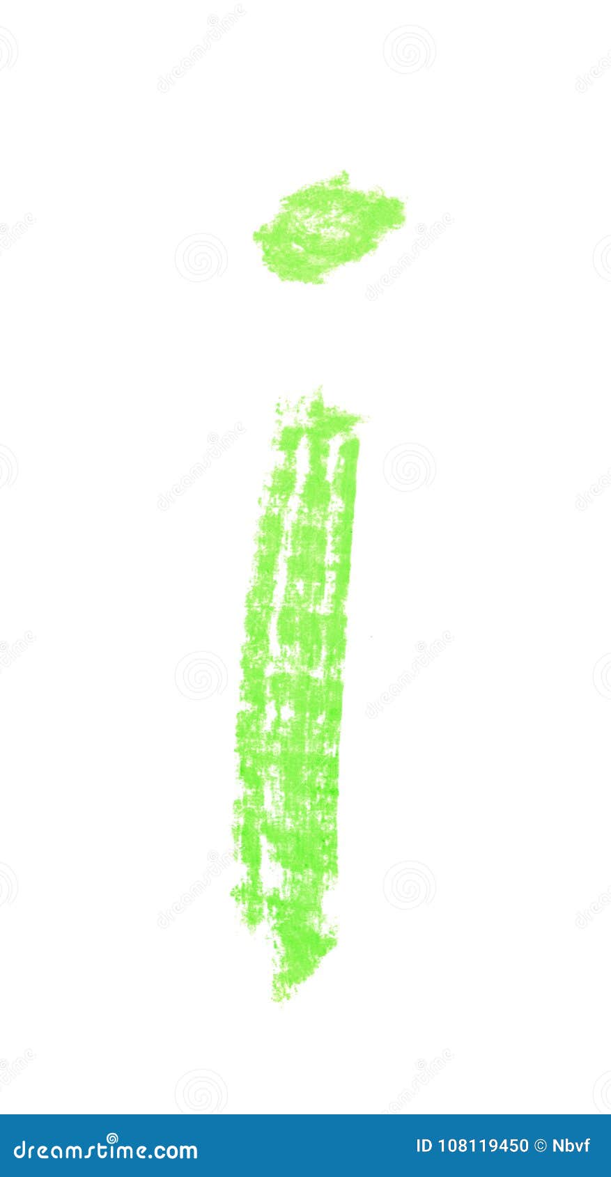 Single Hand Drawn Letter Isolated Stock Photo - Image of handwritten ...