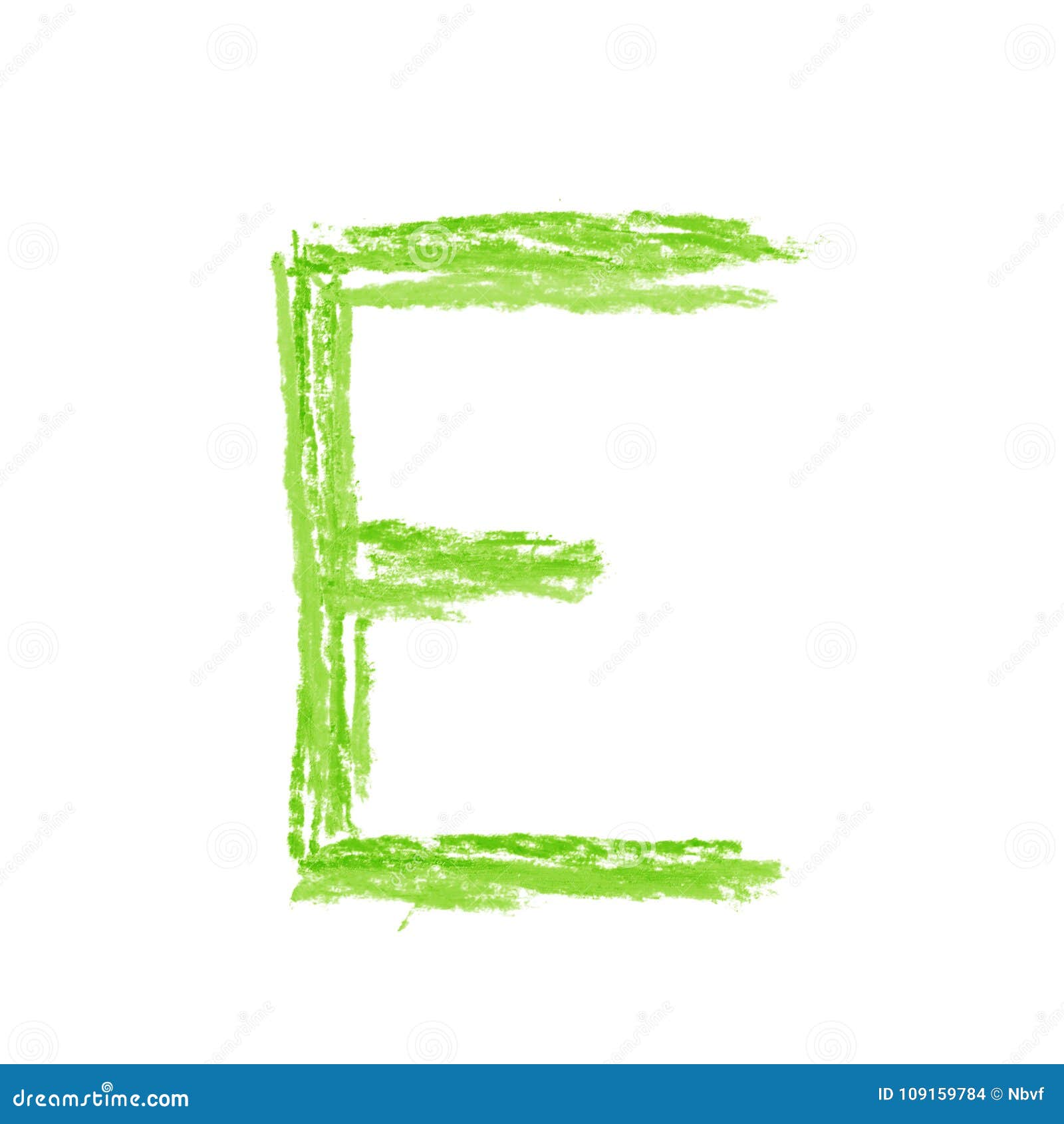 Single Hand Drawn Letter Isolated Stock Photo - Image of shape, chalk ...