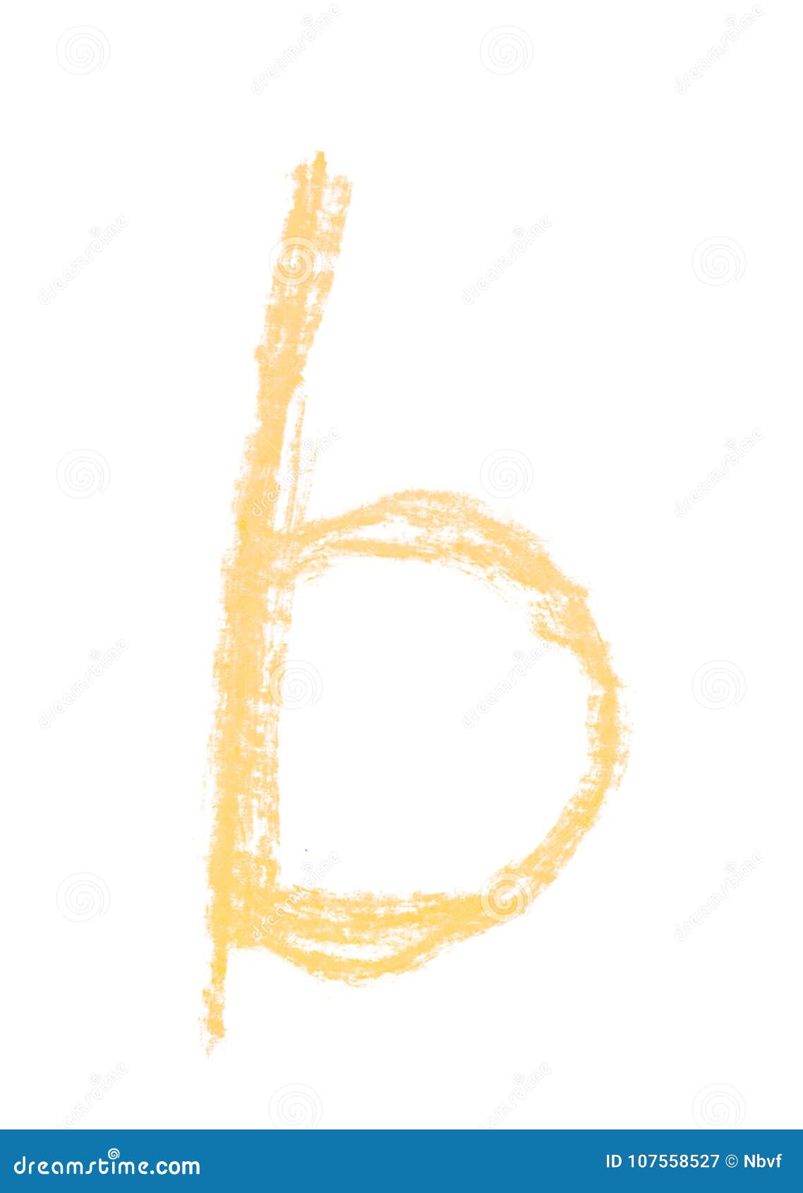 Single Hand Drawn Letter Isolated Stock Image - Image of symbol ...