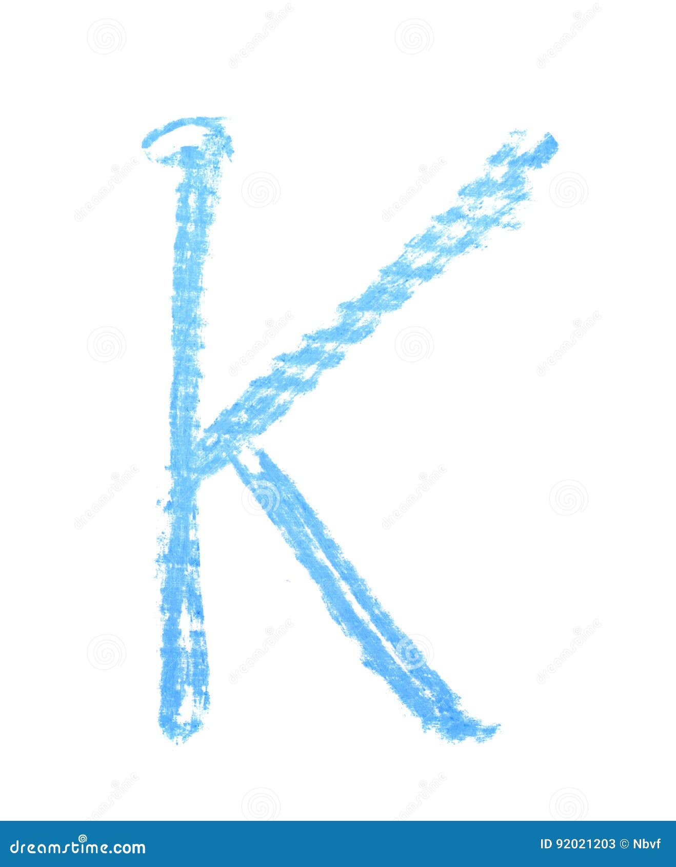 Single Hand Drawn Letter Isolated Stock Illustration - Illustration of ...