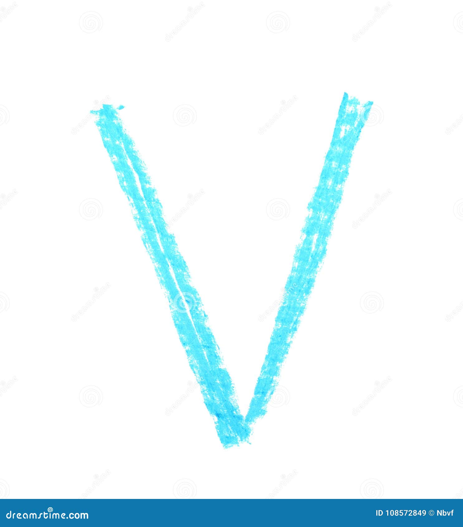 Single Hand Drawn Letter Isolated Stock Image - Image of capital ...