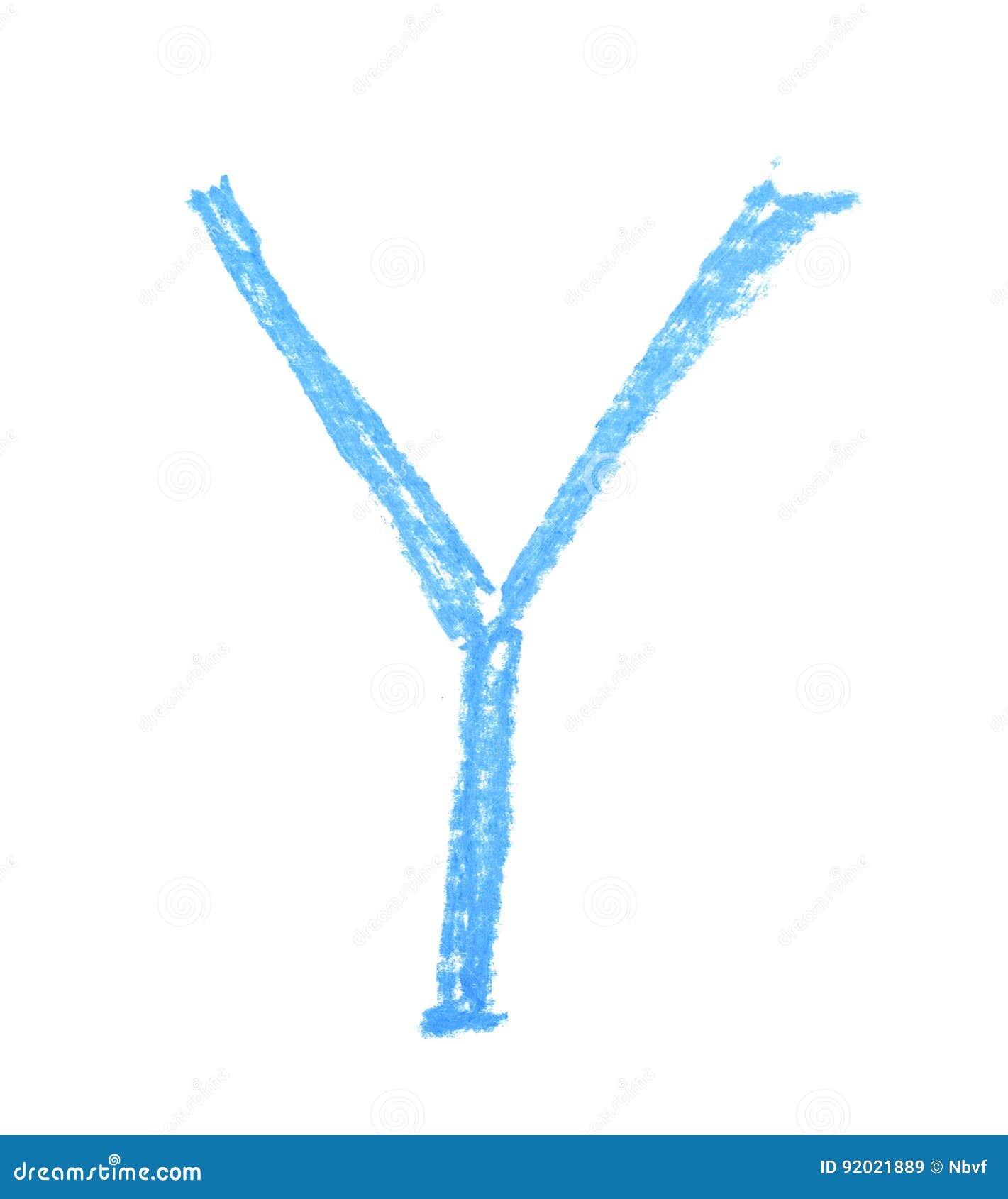 Single Hand Drawn Letter Isolated Stock Illustration - Illustration of ...