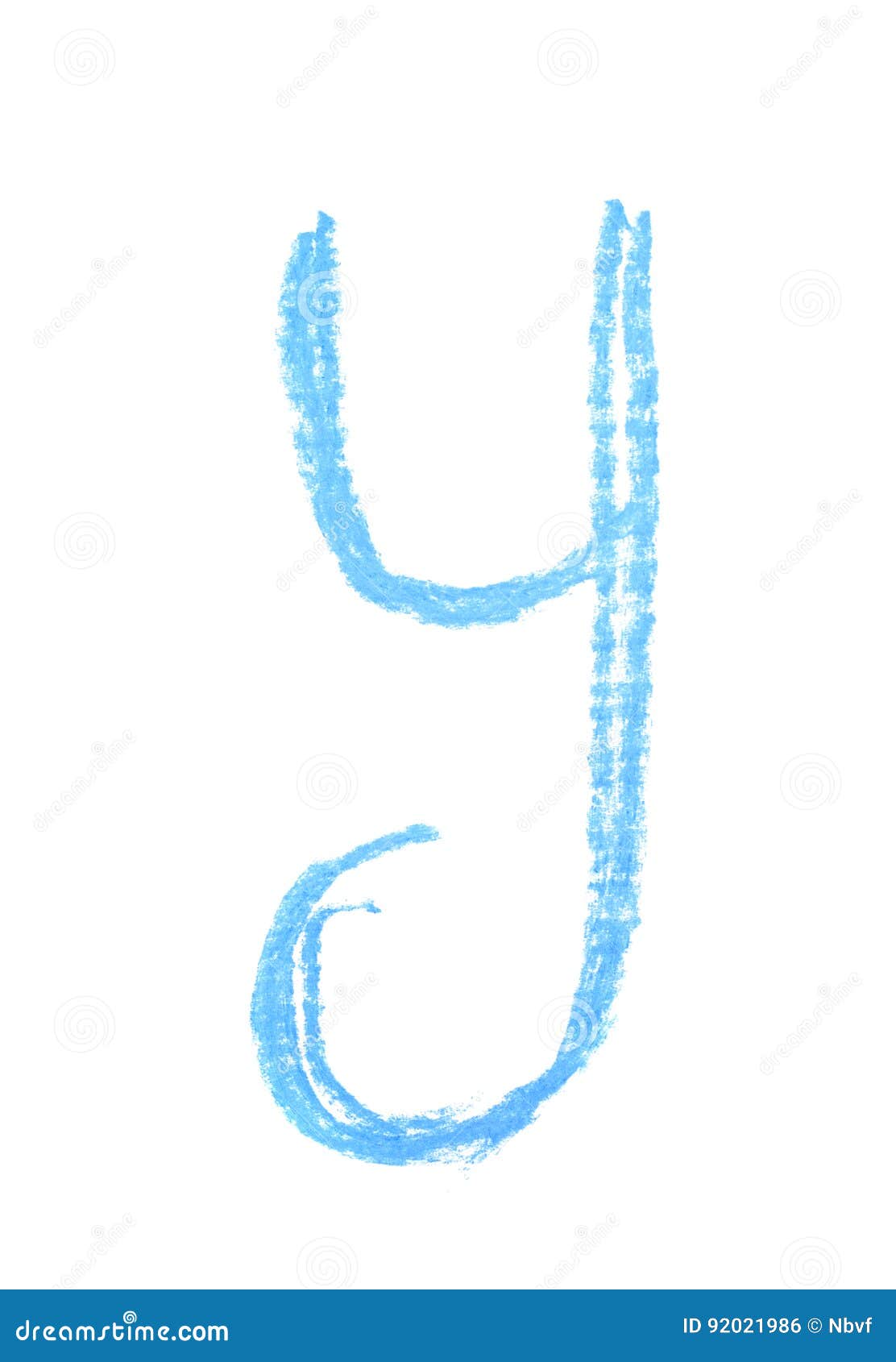 Single Hand Drawn Letter Isolated Stock Illustration - Illustration of ...