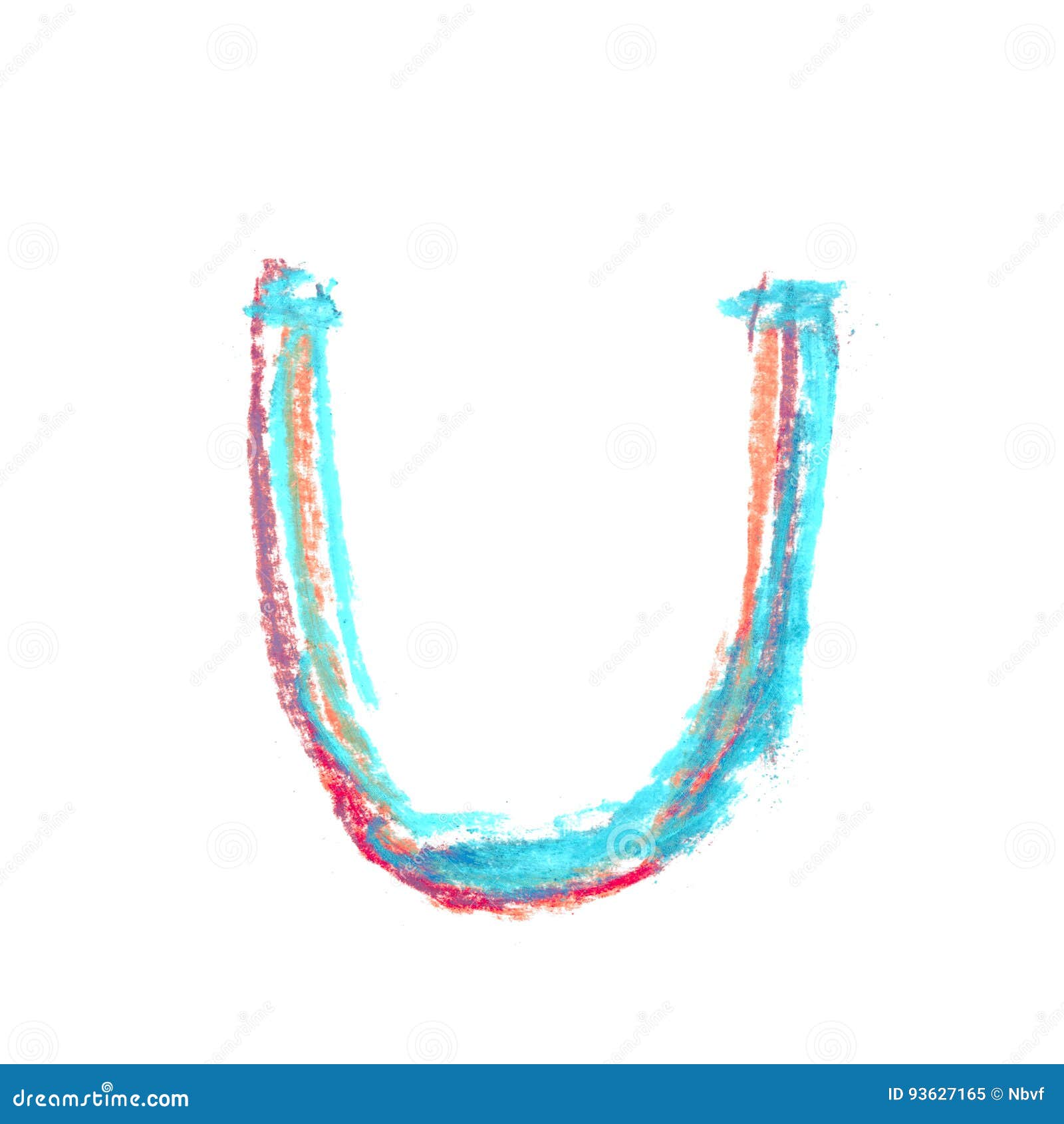 Single Hand Drawn Letter Isolated Stock Illustration - Illustration of ...